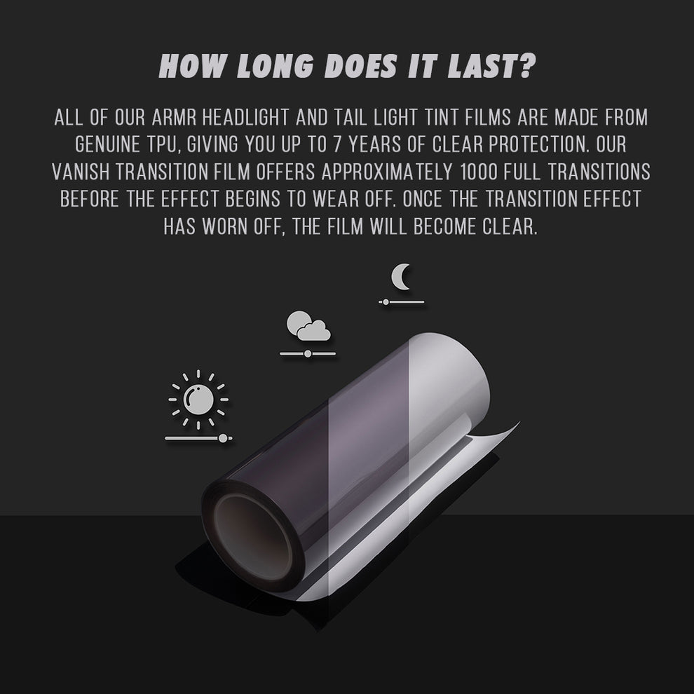 Headlight Tint - TPU Tinted Film for Headlights and Taillights PPF | S ...