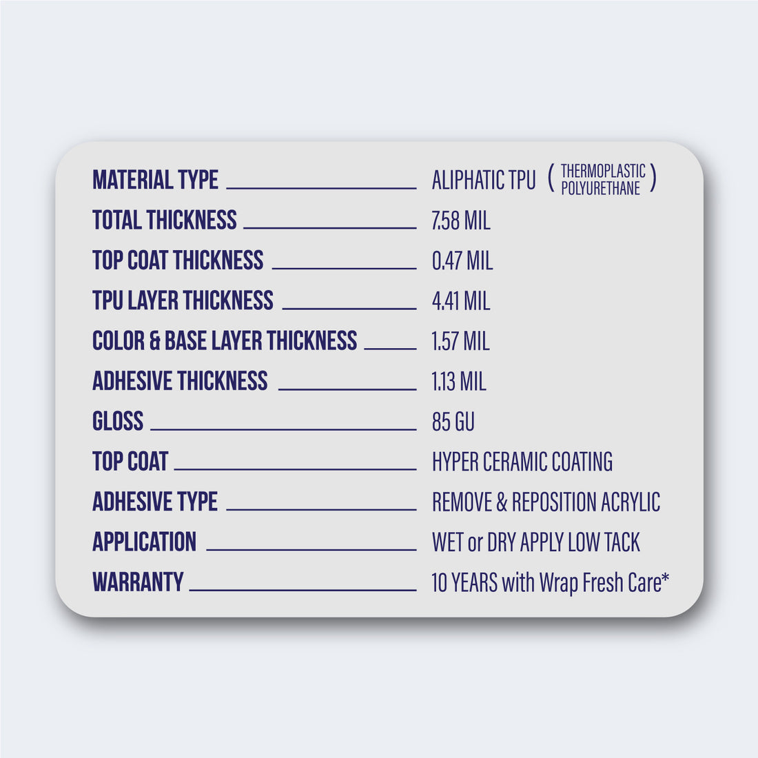 0001 ARMR Full Color PPF Swatch Sample Book (Pre-Order) – Wrap Fresh