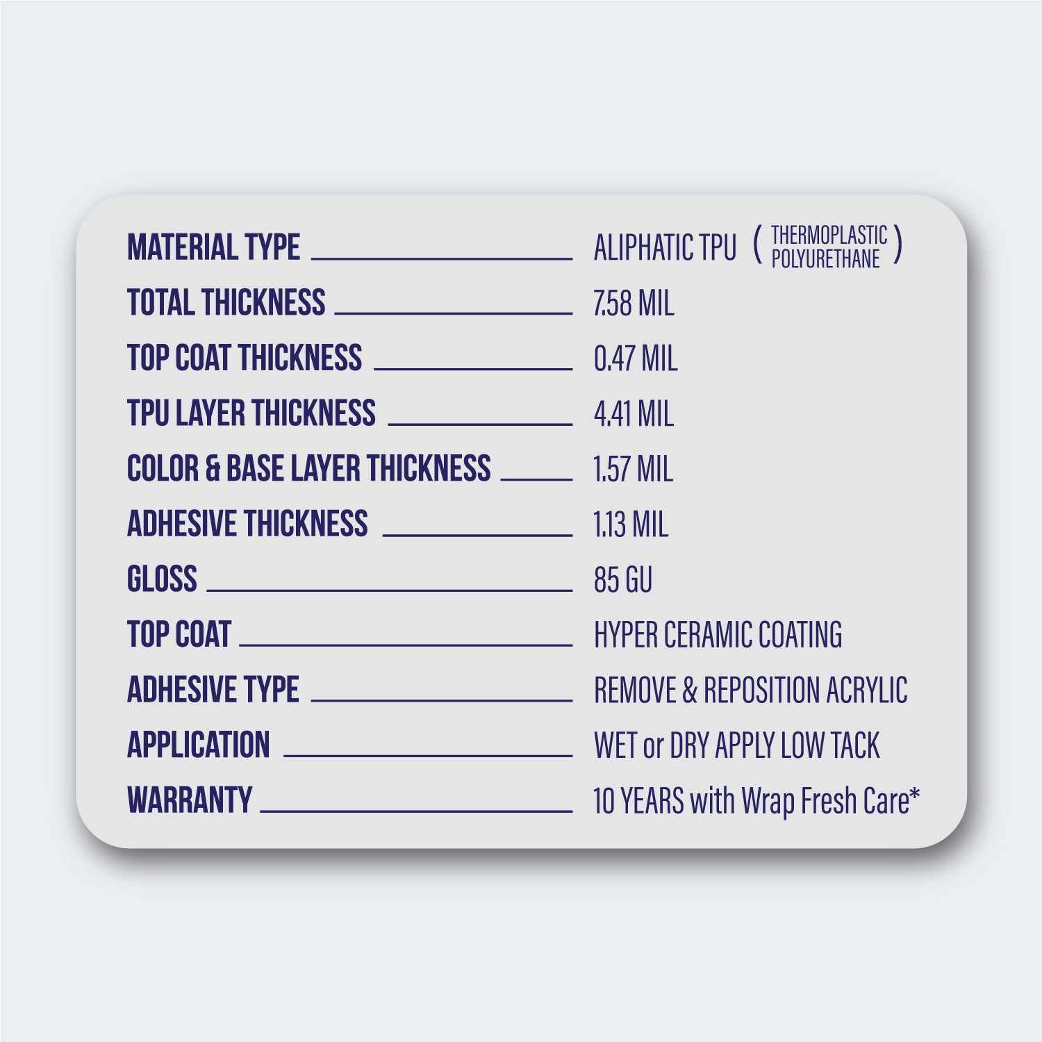 0001 ARMR Full Color PPF Swatch Sample Book (Pre-Order) – Wrap Fresh